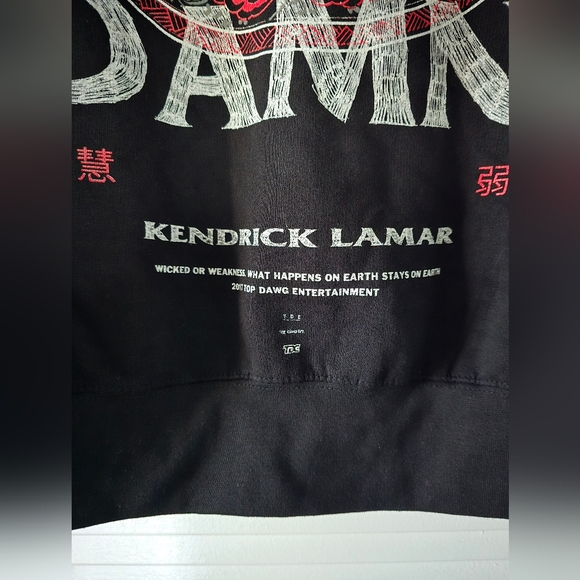 tde. | Sweaters | Brand New Kendrick Lamar Official Damn Tour Vintage Merchandise Hoodie Sweater ...
